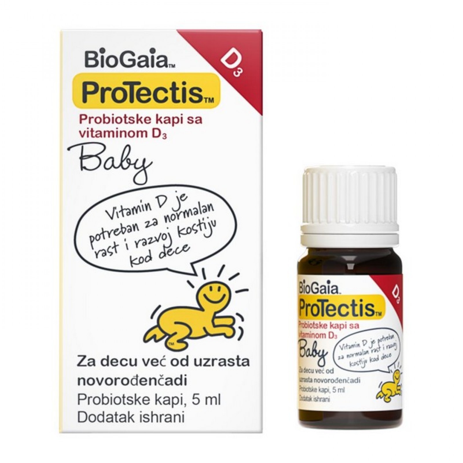 Biogaia Protectis+Vitamin D3 Kapi, 5Ml • Esensa Apoteka