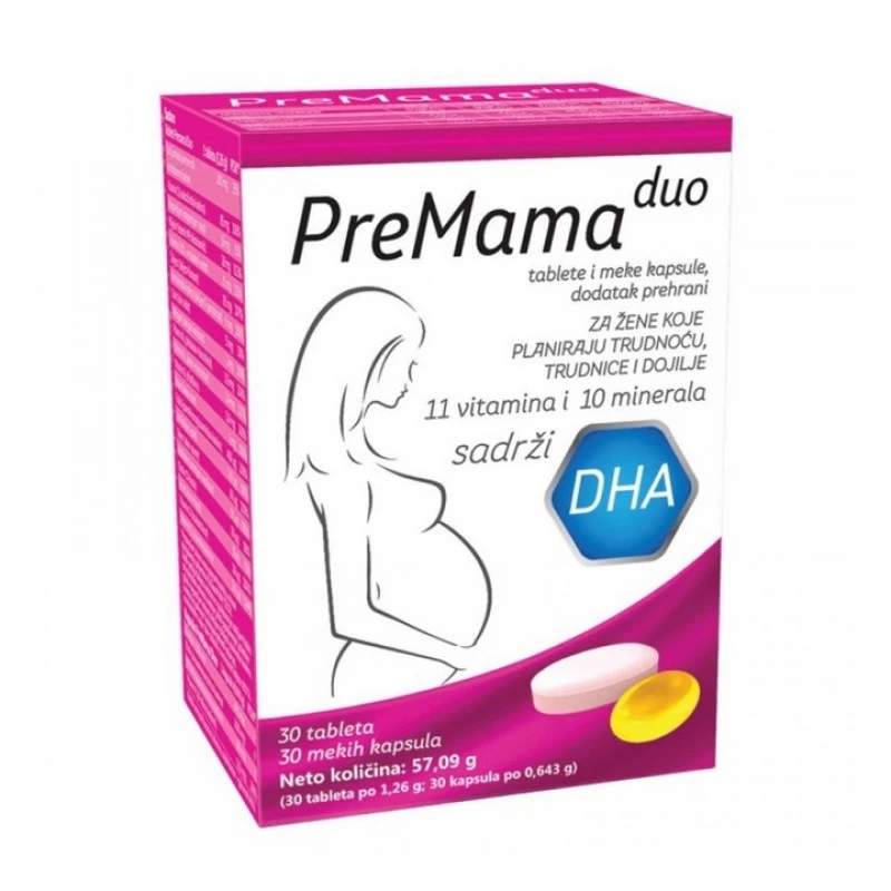Premama Duo, 30 Kapsula+30 Tableta • Esensa Apoteka