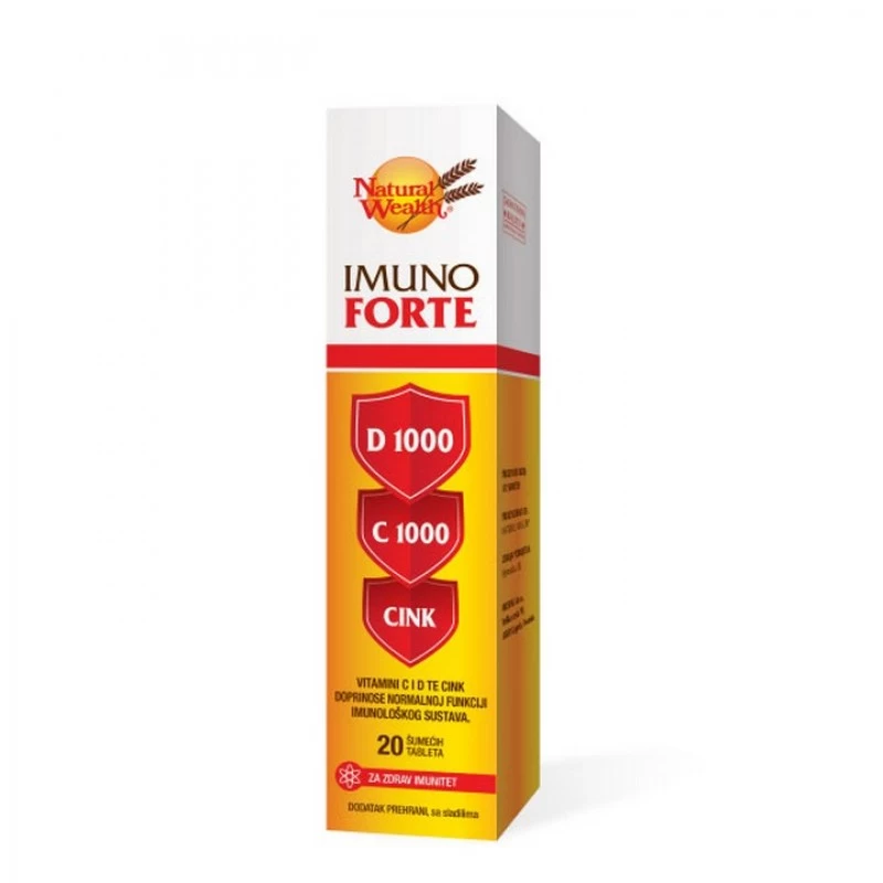 Natural Wealth Imuno Forte, 20 Šumećih Tableta • Esensa Apoteka